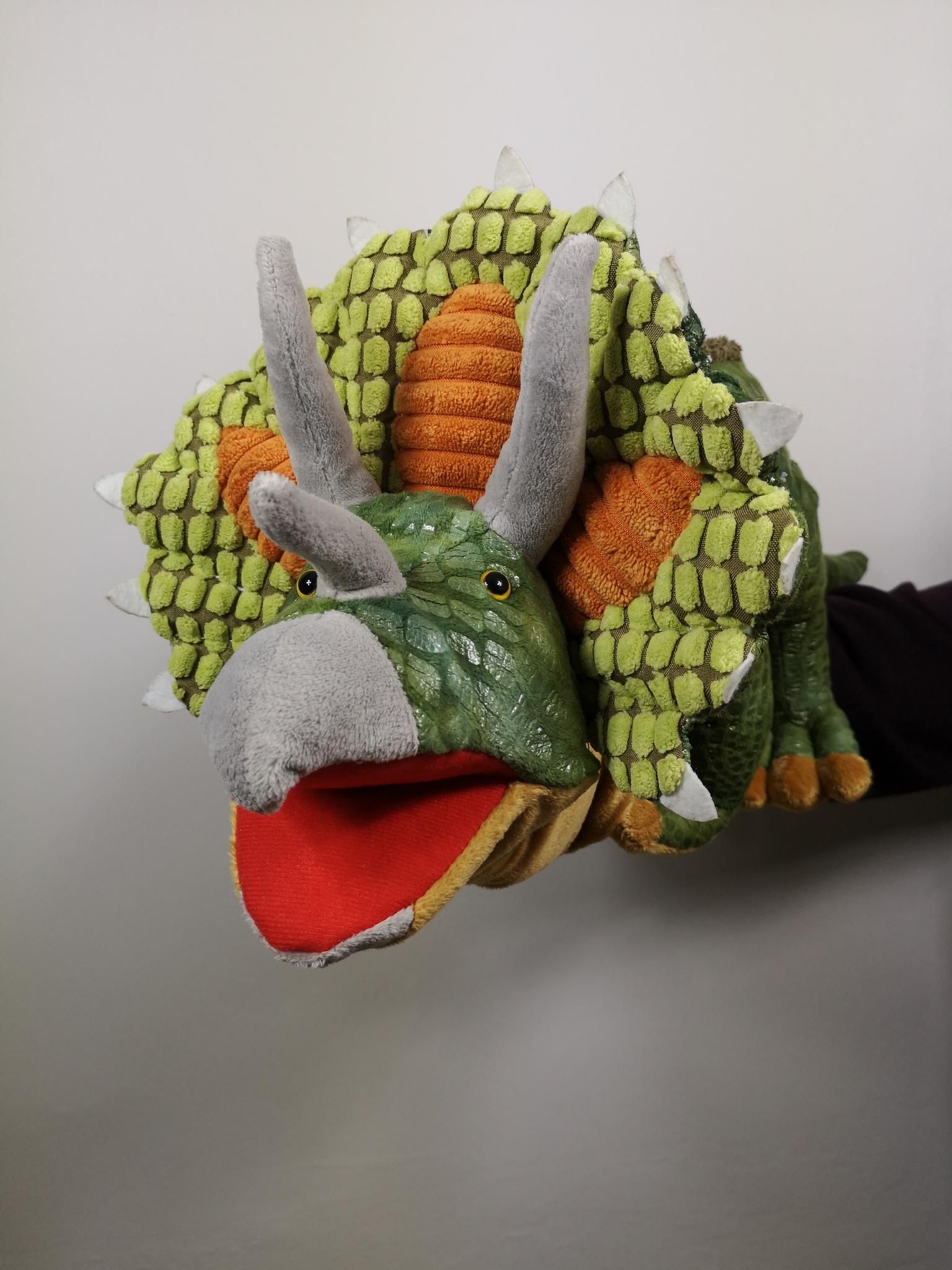 Triceratops Dinosaur Puppet - Spring Fair 2021 - The UK's No.1 Gift ...