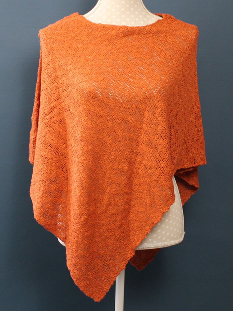 Orange Poncho - Autumn Fair 2024