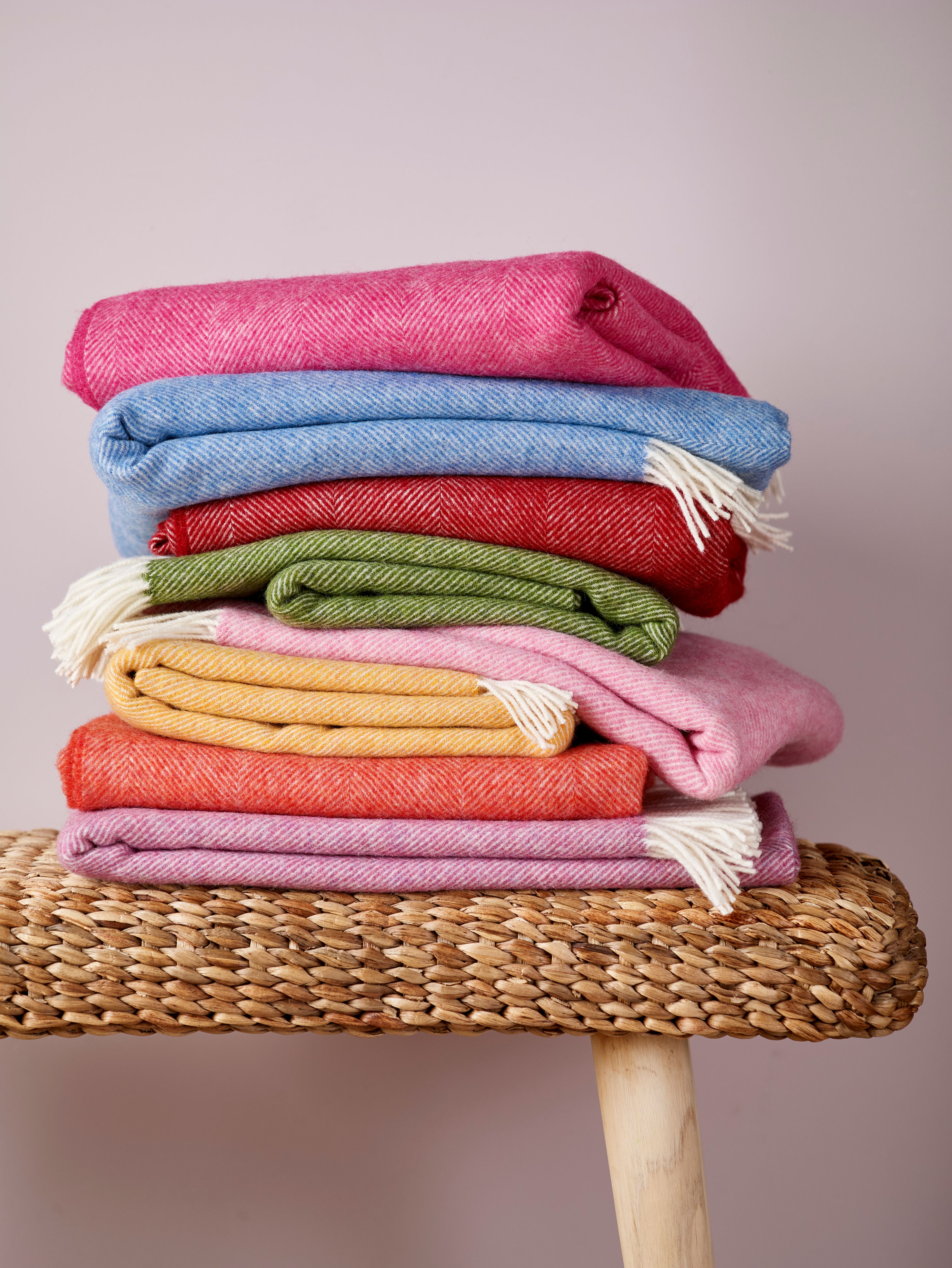 Herringbone Design Wool Throws - Autumn Fair 2025