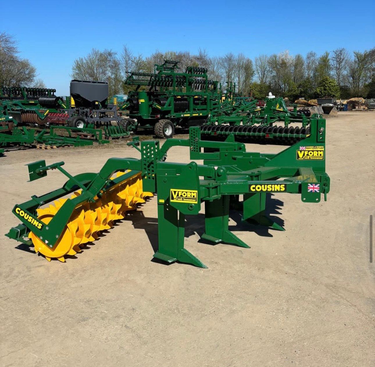 3m Heavy Duty V Form Soil Loosener c/w 5 HD legs & 200mm Razor Ring ...