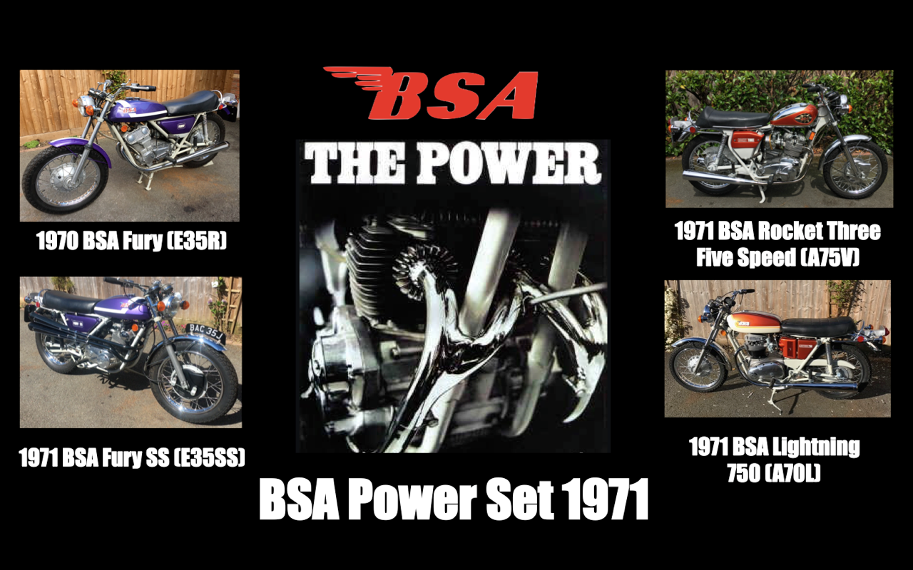 1971 BSA Power Set - the last full range production year before BSA’s ...