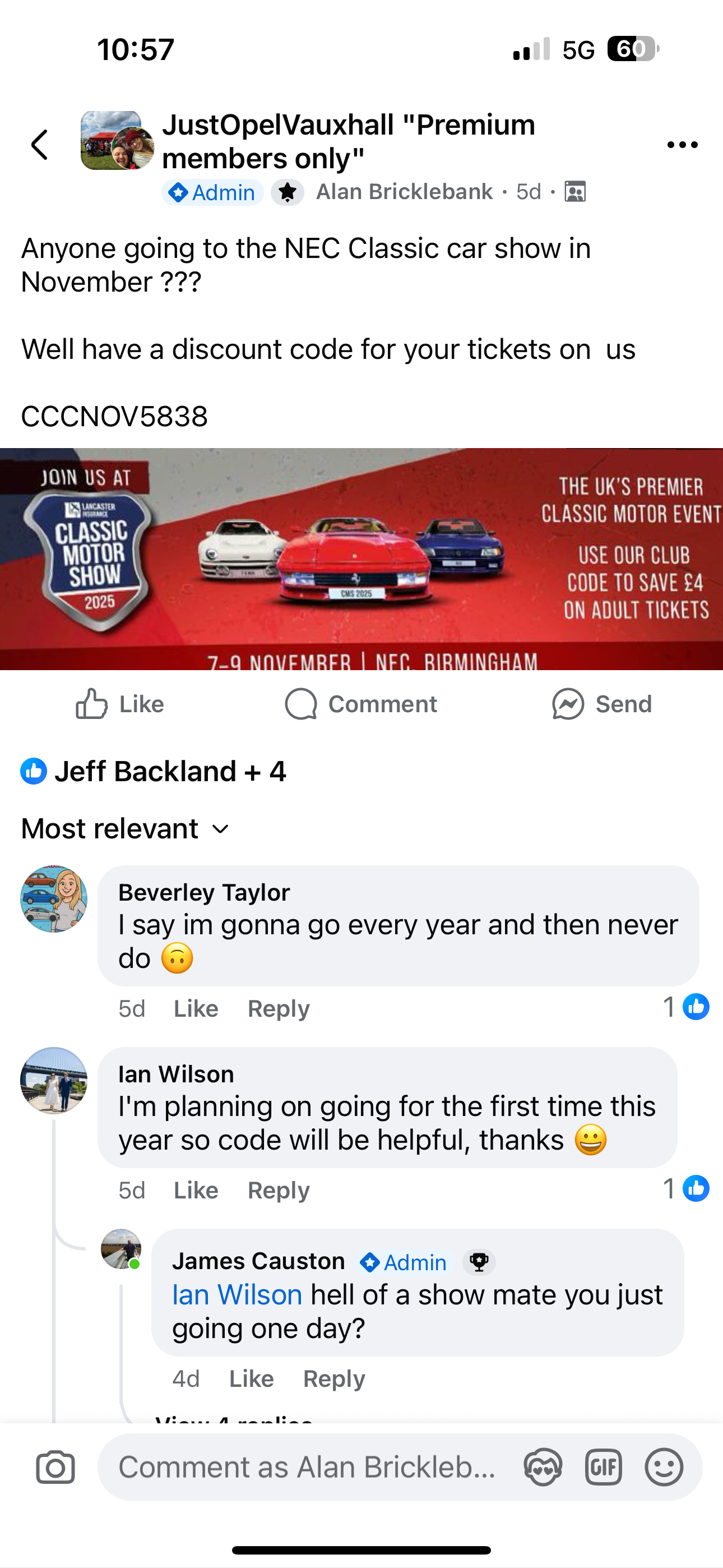 Nec - Classic Motor Show 2026