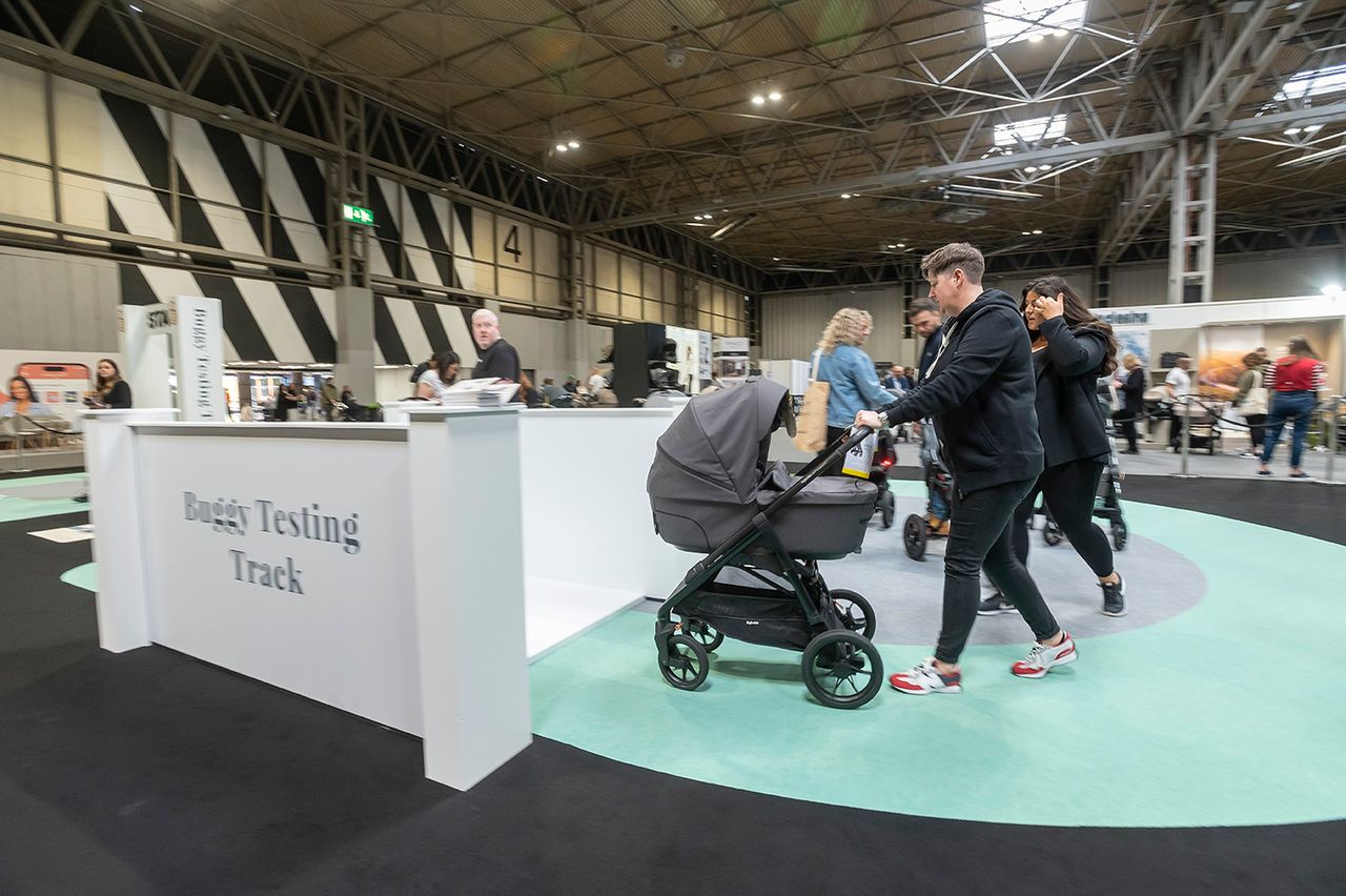 Buggy Testing Track at The Baby Show ExCeL London