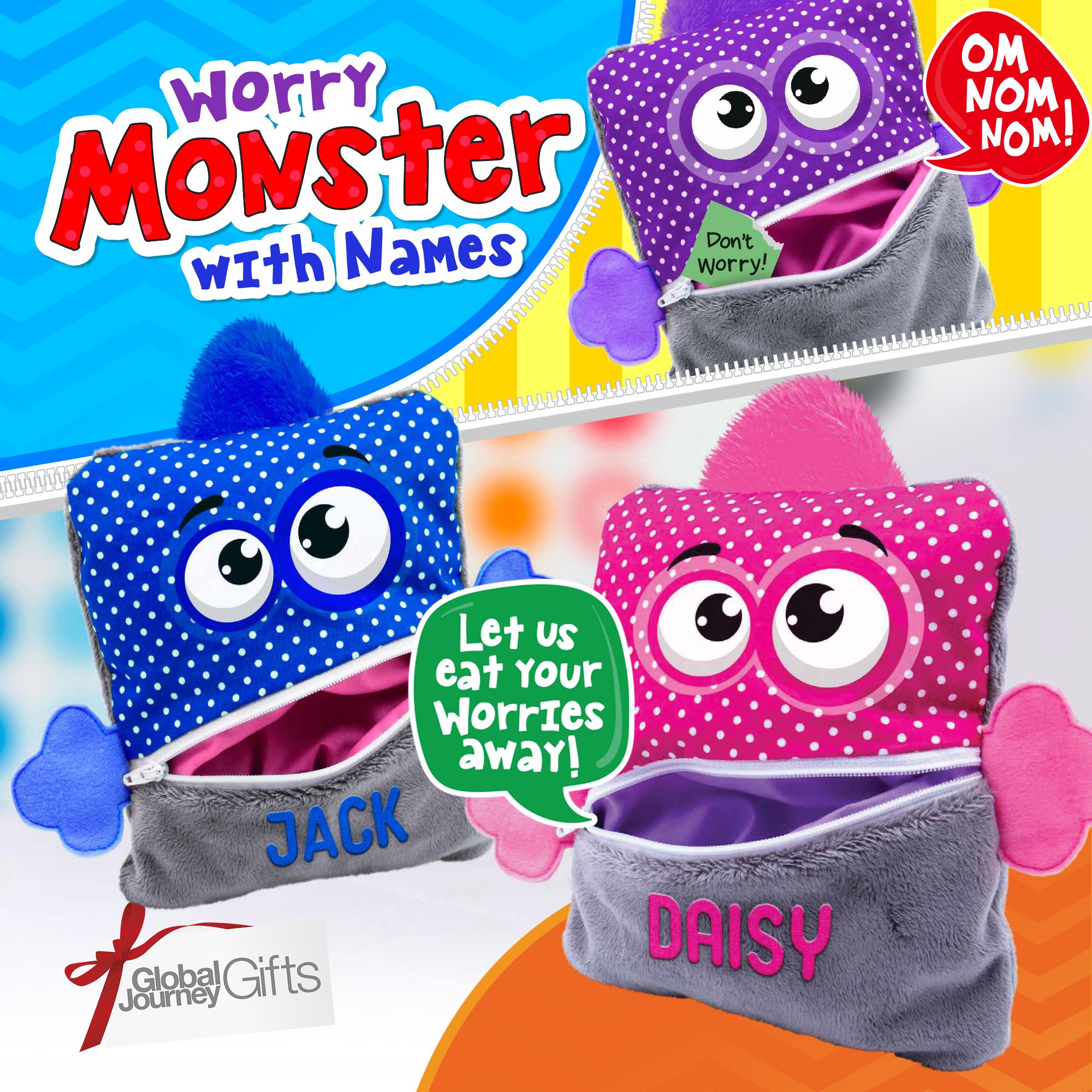 Worry Monsters with Names - REVEAL