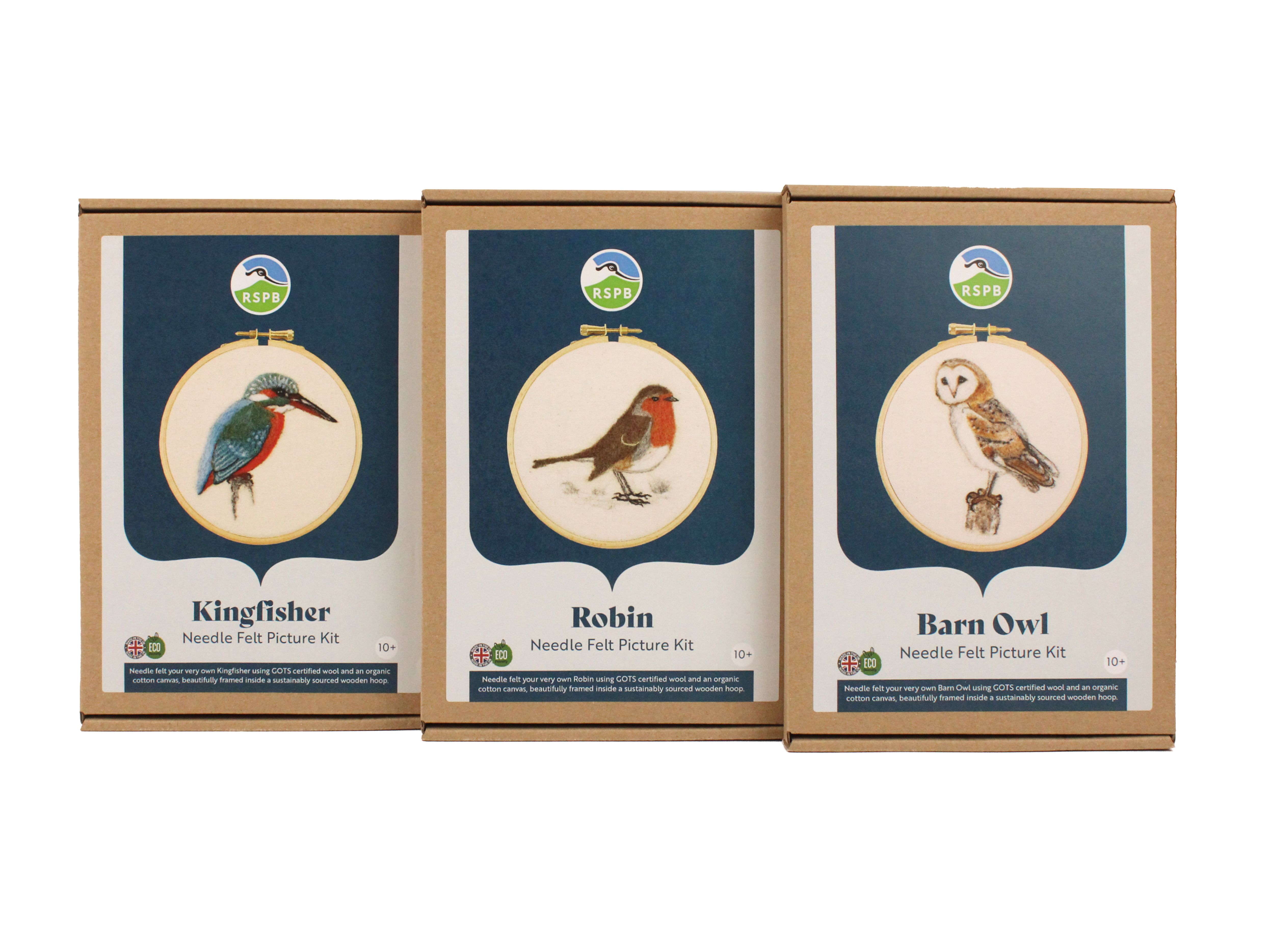 RSPB Needle Felt Picture Kits - 'The Iconic UK Species Collection' - REVEAL