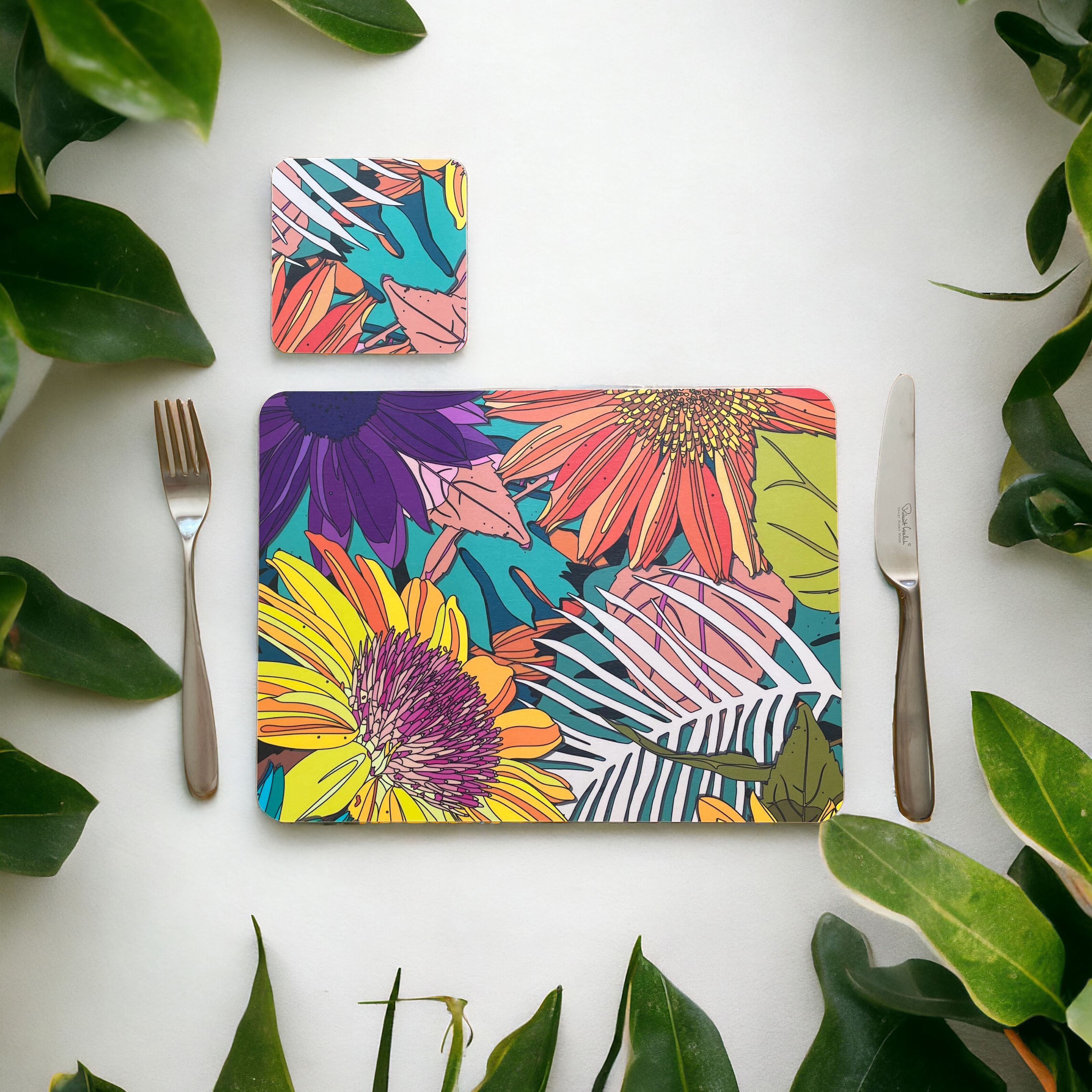 Large Rectangular Melamine Table Mats - REVEAL