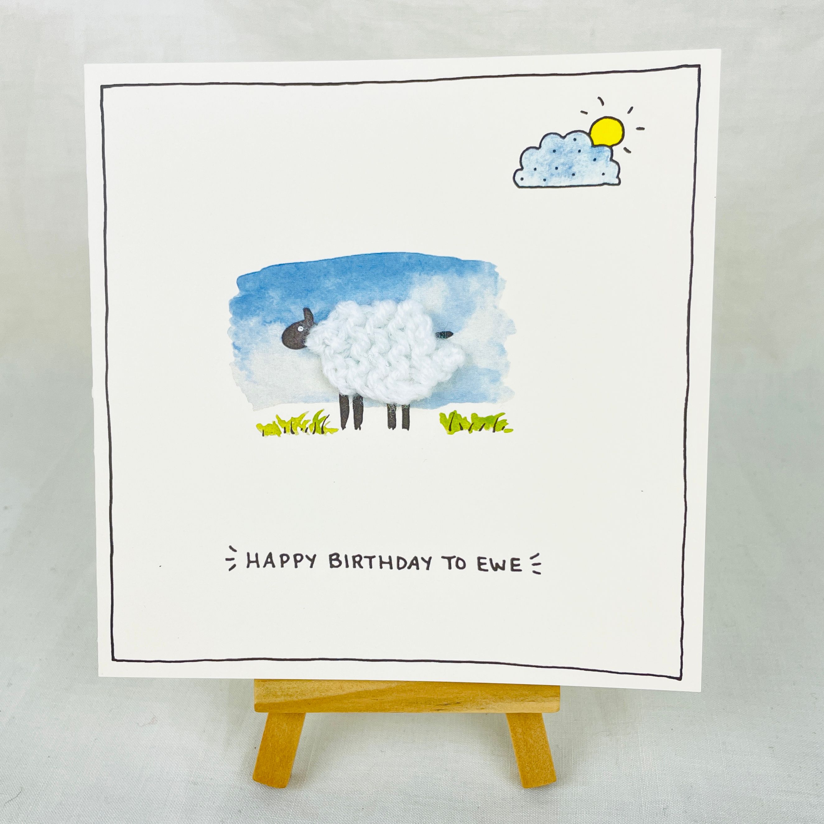 Happy Birthday to Ewe Card - REVEAL