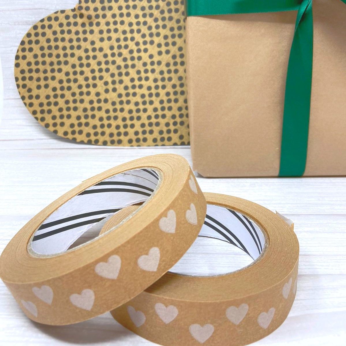 50m Paper Tape - Hearts (24mm wide) - Retail Revealed