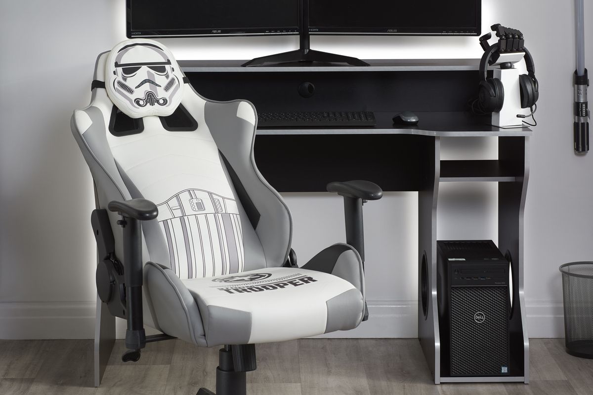 Star Wars Stormtrooper Hero Computer Gaming Desk - REVEAL