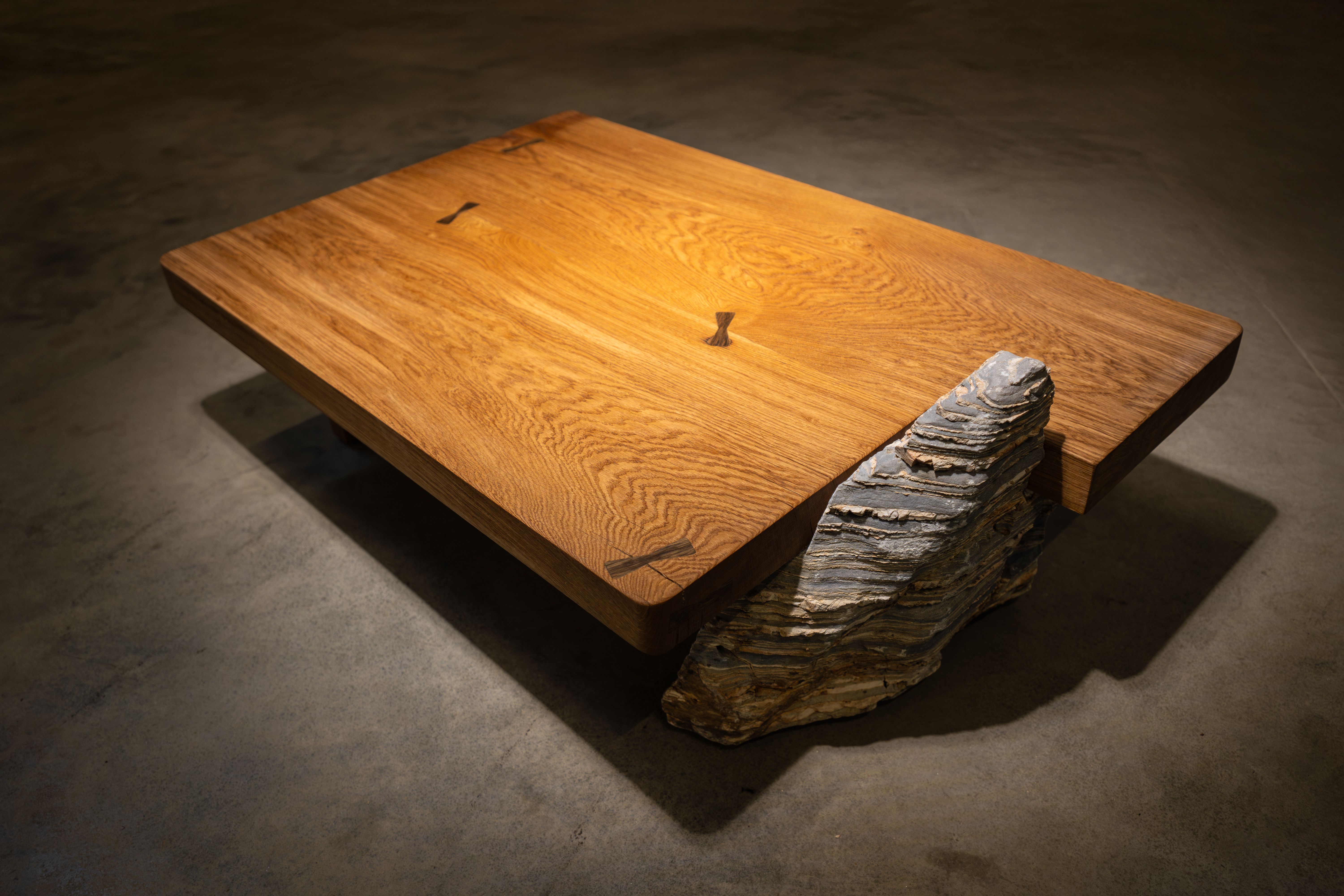 Wood and Stone Low Table - Retail Revealed