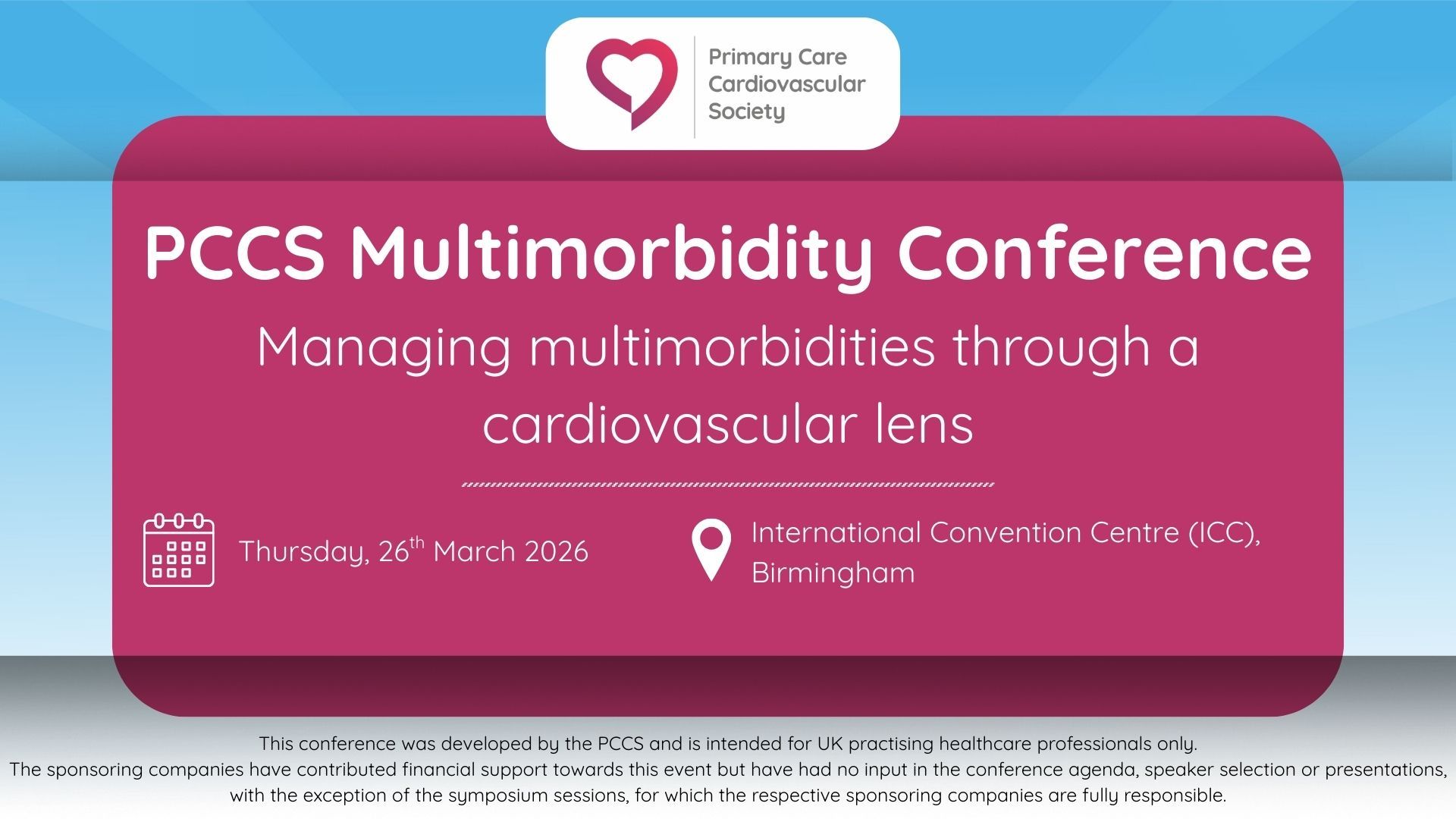PCCS Multimorbidity Conference: Managing multimorbidities through a ...