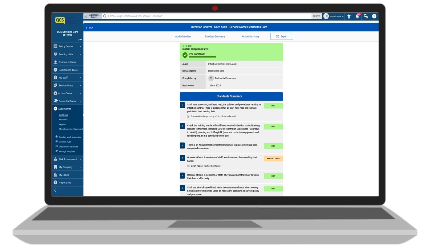 QCS Audit Centre - Best Practice London & Women's Health Professional ...