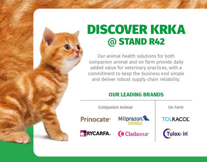 Discover KRKA pharmaceutical solutions for daily added value in practice - London Vet Show 2024