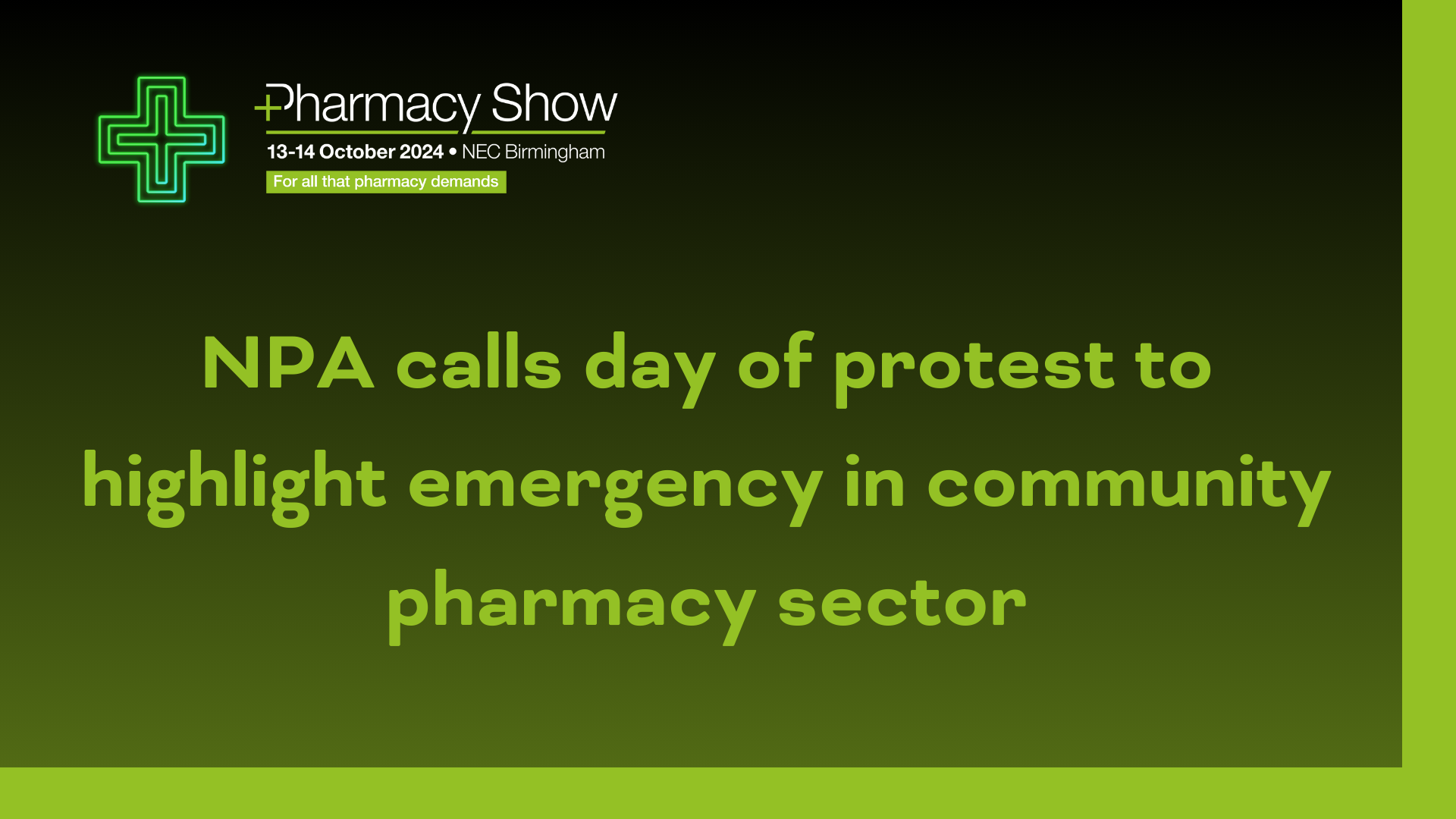 NPA calls day of protest to highlight emergency in community pharmacy ...