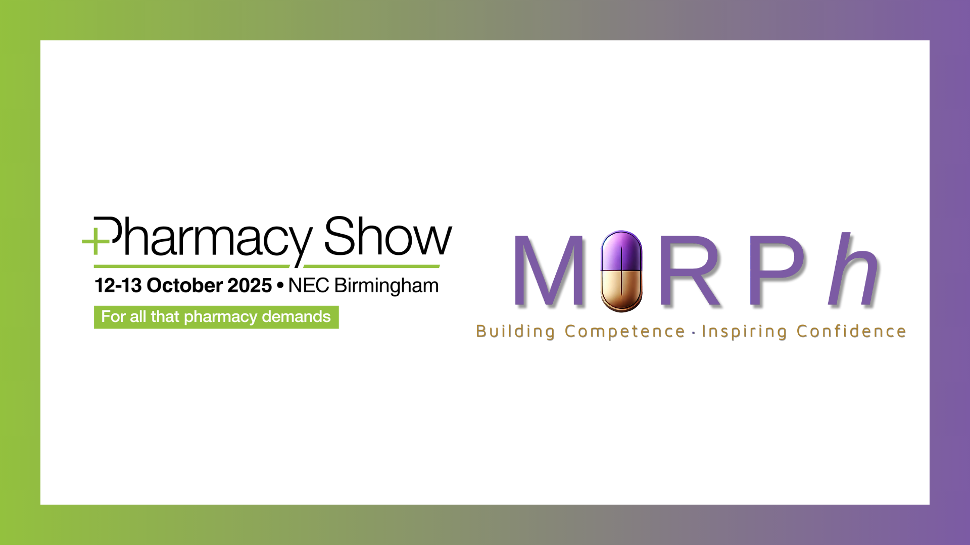 Partnership with MORPh | The Pharmacy Show