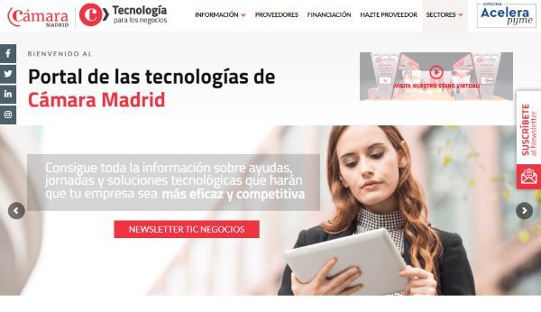 Conoce TIC Negocios: el portal tecnológico de la Cámara de Madrid - Tech Show Madrid 2025