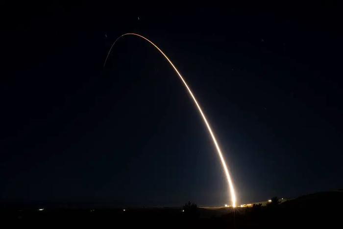 US conducts test launch of Minuteman III ICBM missile equipped with ...
