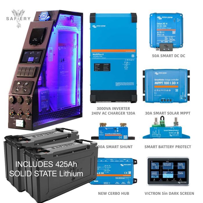 4WD canopy Power Pack 12V 50A DC DC 3000W Inverter with 400Ah Lithium ...