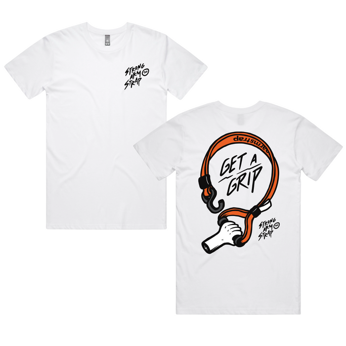 Get A Grip Tee - Black & White - National 4x4 Outdoors Show Brisbane 2025