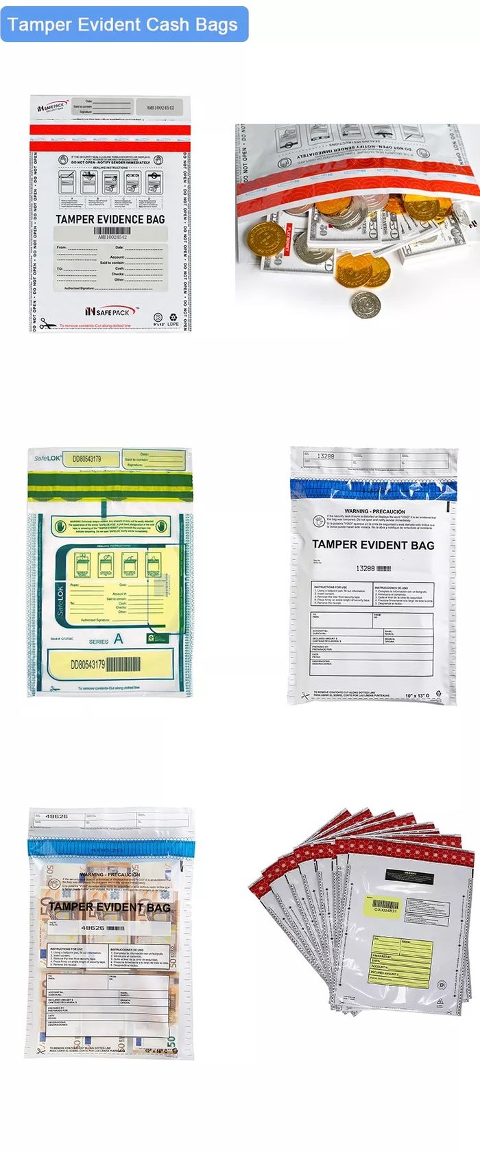 Tamper evidence security bag - APPEX