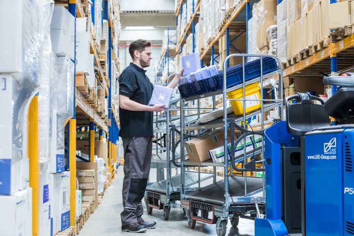 SLC600 Angled Shelf - Inside Warehouse & Logistics 2025