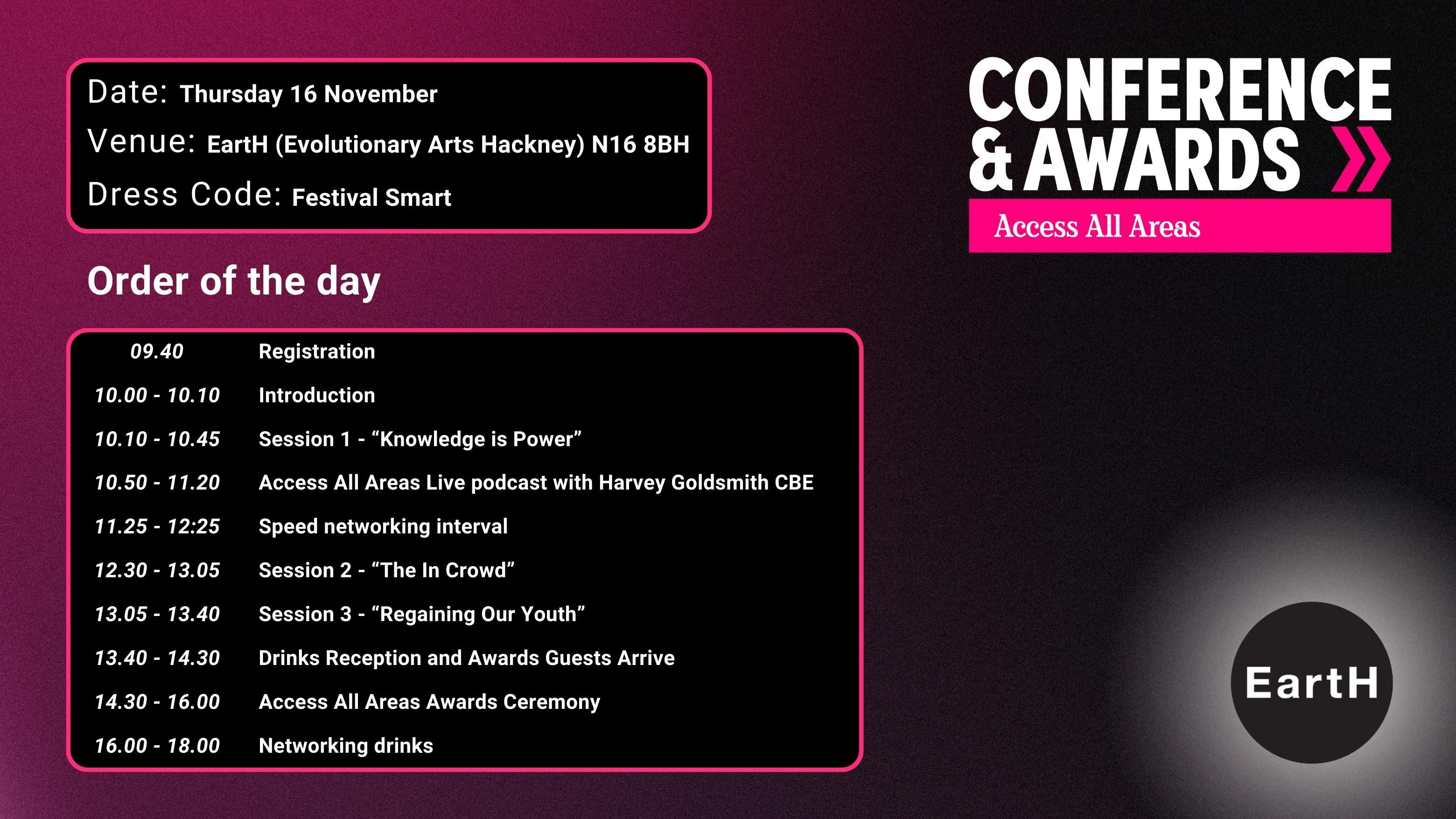 Conference & Awards - Access All Areas 2023