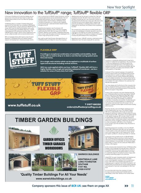 JUST LAUNCHED TUFFSTUFF FLEXIBLE GRP - UK Construction Week 2025