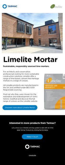Limelite Heritage Lime Mortar - UK Construction Week