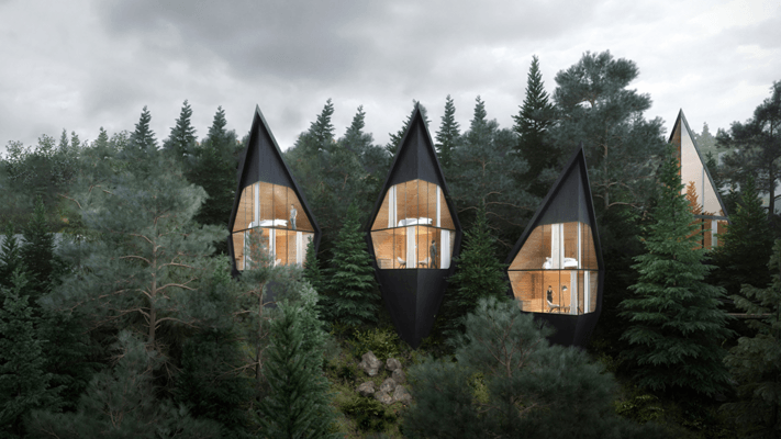 Peter Pichler designs Tree House hotel rooms for forest in the Italian ...