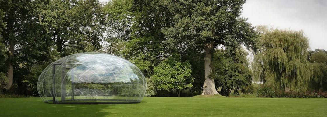 Kristoffer Tejlgaard builds fully transparent 'water droplet' pavilion ...