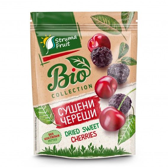 Organic dried sweet pitted black cherries - IFE 2025