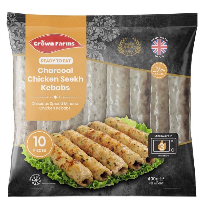Crown Farms Charcoal Chicken Seekh Kebabs - IFE 2025