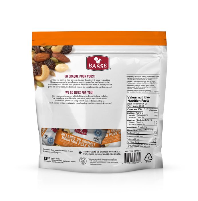 Bassé Mountain Peak Mix 24 x 28 g Multipack - IFE 2027