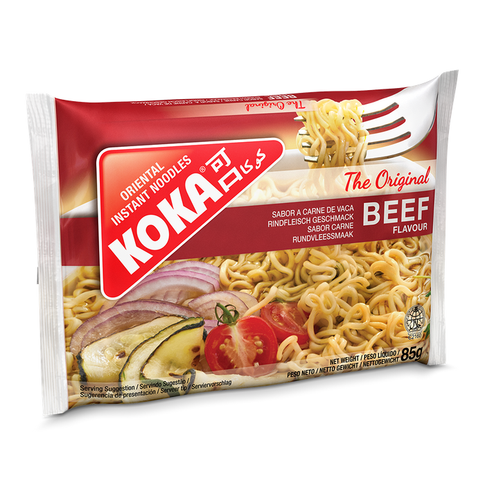 KOKA Instant Noodles - BEEF - 85g packet - IFE 2025
