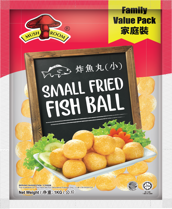 Mushroom Brand Fried Fish Ball Small 1kg - IFE 2026