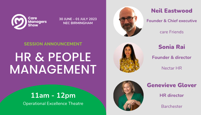 Session announcement: HR and people management - Blog - Care Managers Show