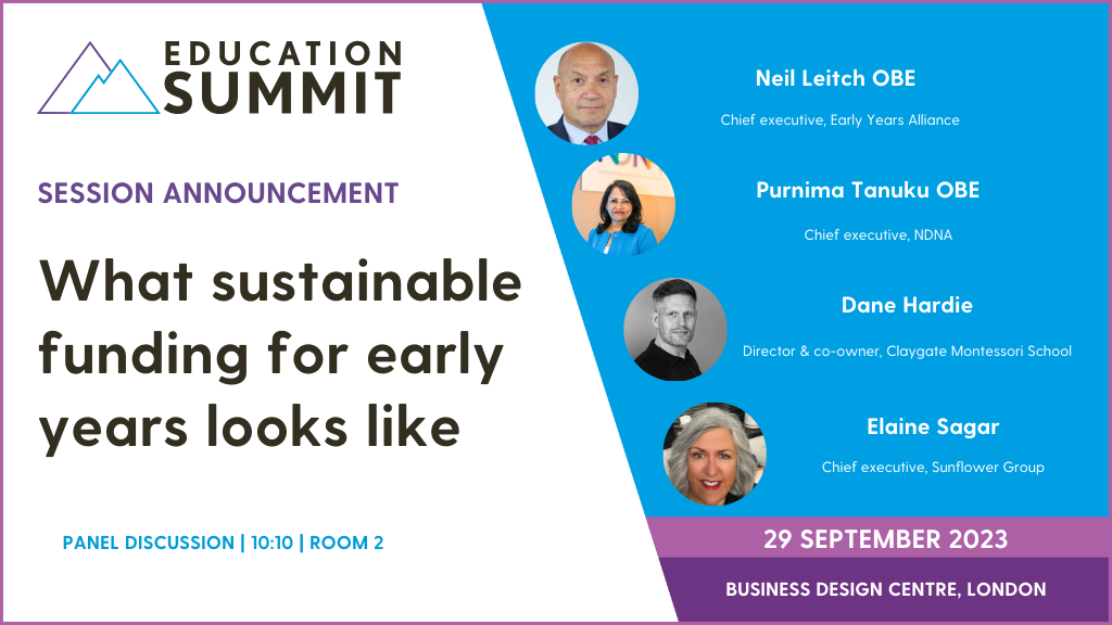 Session announcement: What sustainable funding for early years looks ...