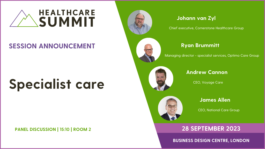 Session announcement: Specialist care - Healthcare Summit 2025