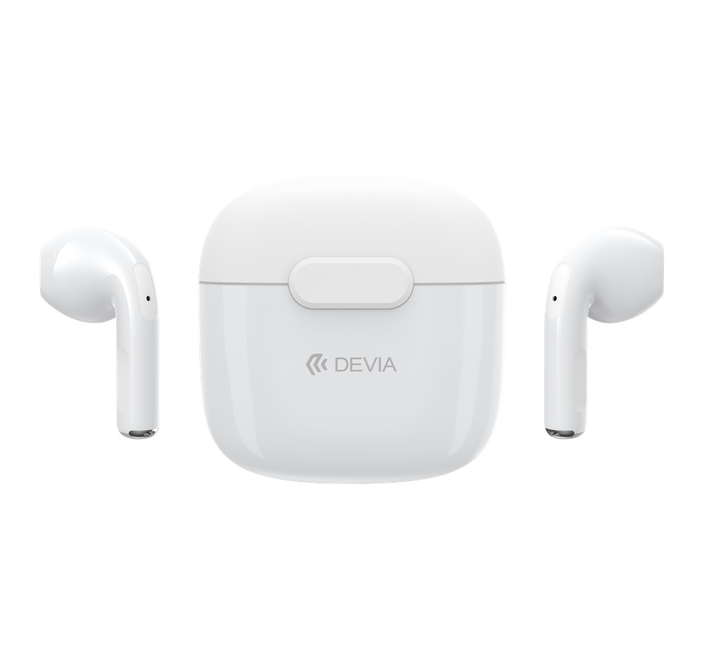 Devia - TWS-K1 - True Wireless Earbuds & Charging Case - White - The Emergency Services Show