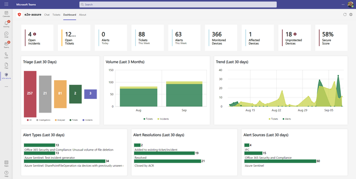 e2e-assure app for Microsoft Teams - International Cyber Expo 2024