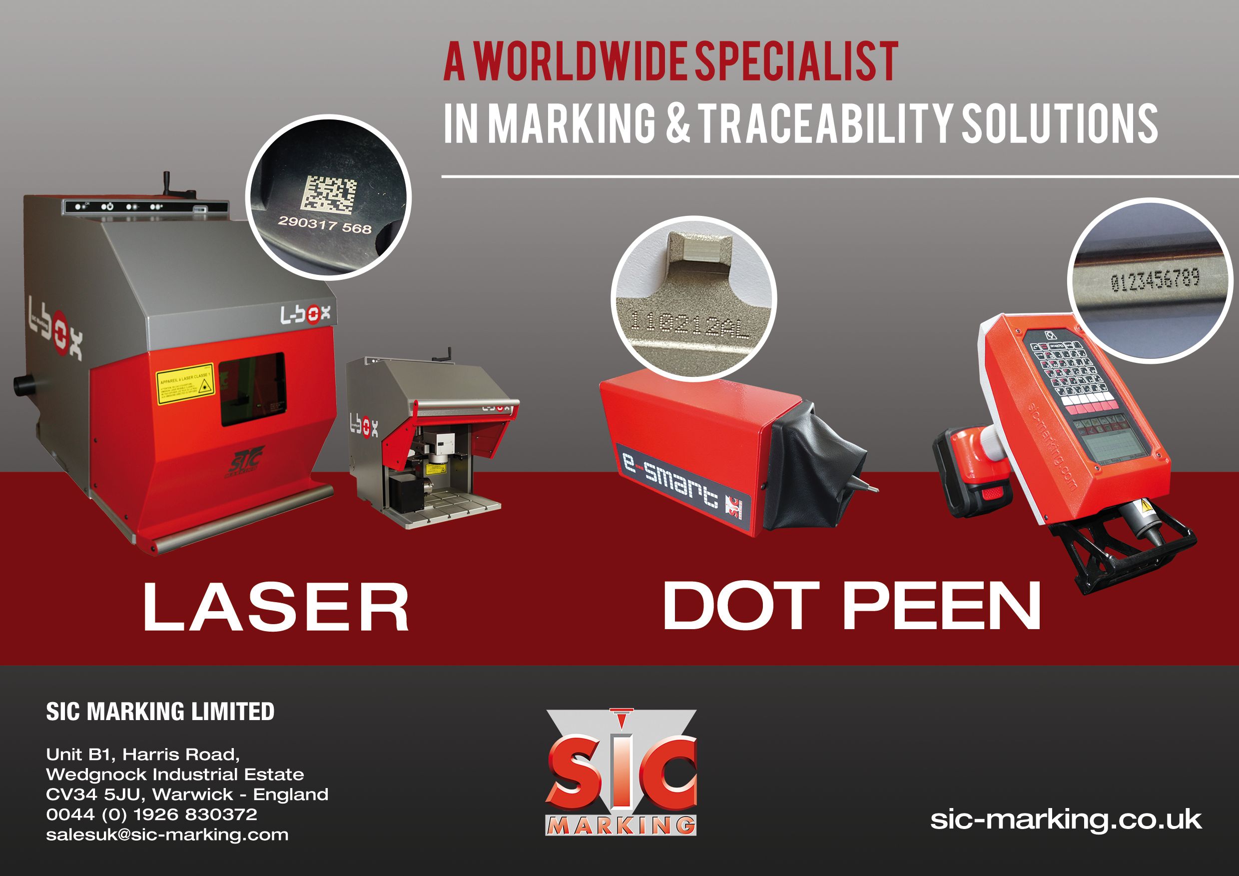 Dotpeen / Scribe / Laser Marking Systems - International Security Expo 2025