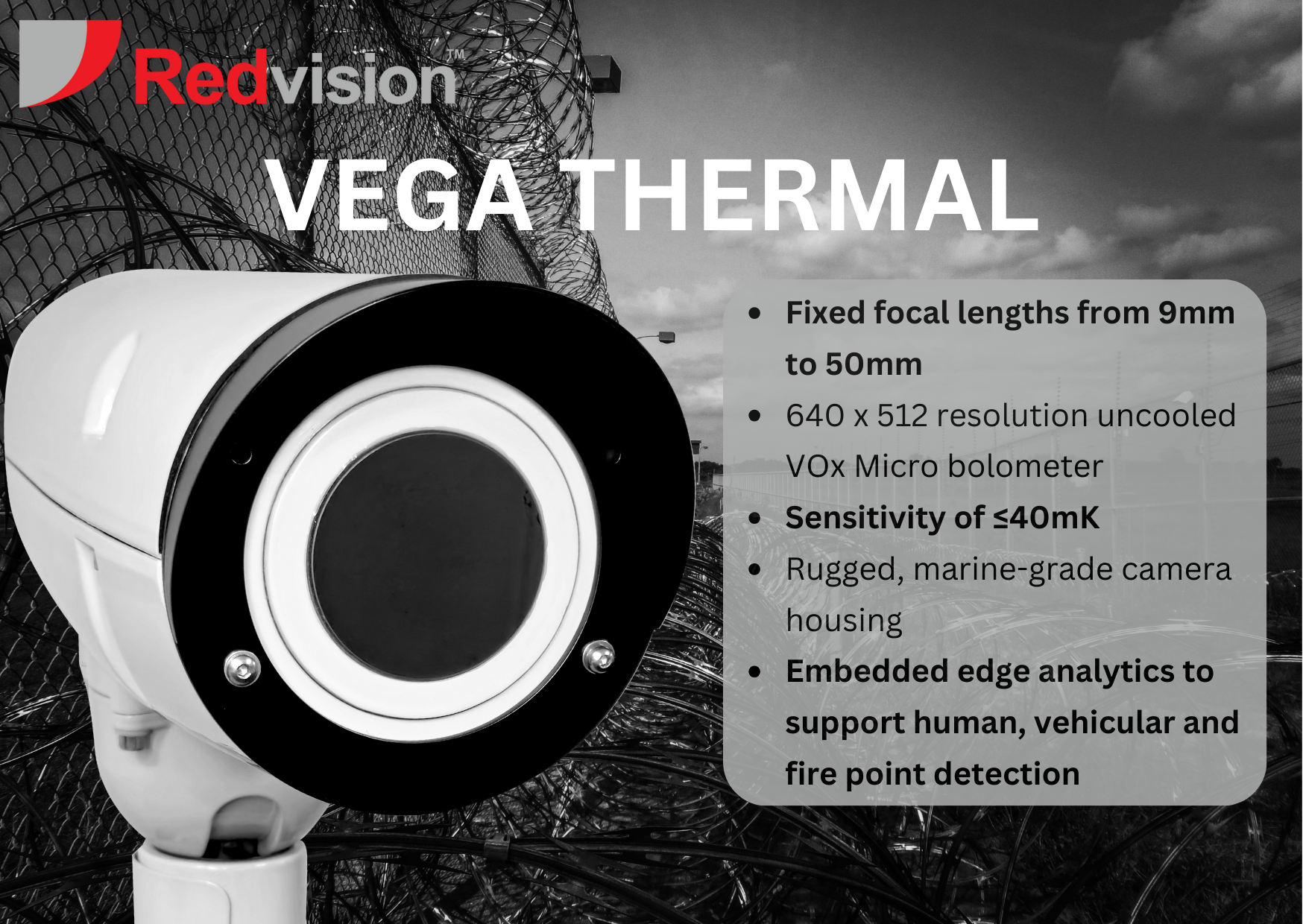 Redvision CCTV Releases New Rugged VEGA-THERMAL Camera - The Security Event