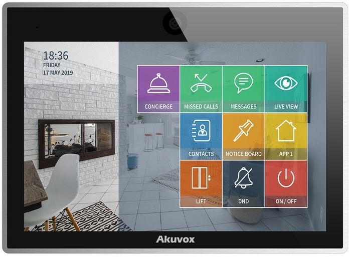 Akuvox - IT83 IP Indoor Touchscreen Intercom Answering Panel - The ...