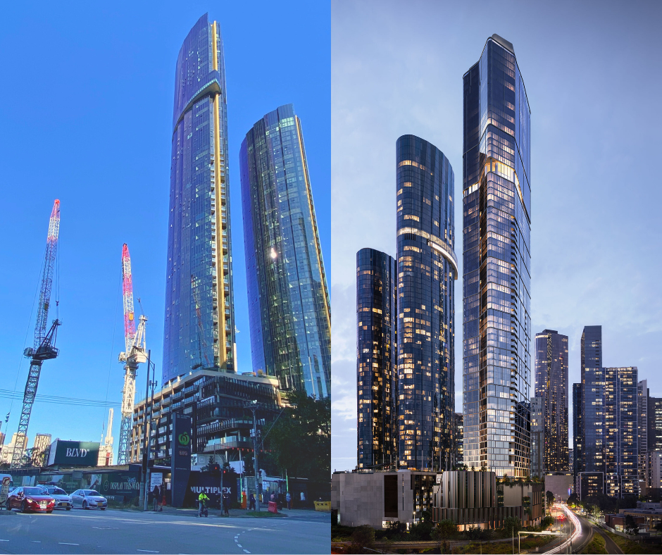 Latest Progress on BLVD, the 74-Storey Skyscraper at Melbourne Square ...