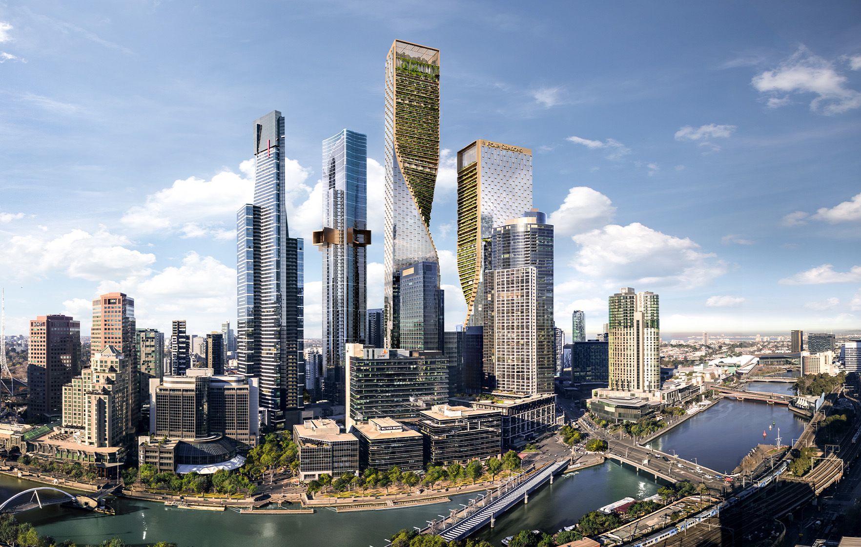 Melbourne’s Future Skyline With the Planned Tallest Skyscraper in Australia, STH BANK by Beulah ...