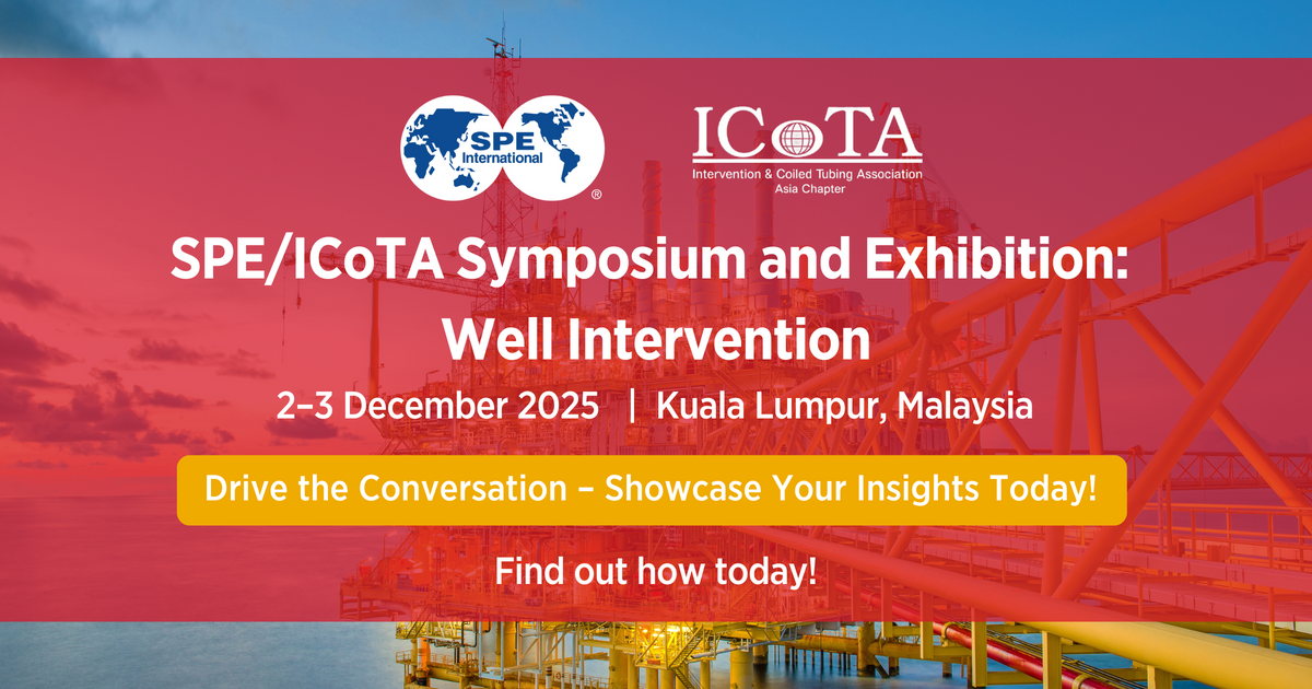 Register Now | SPE/ICoTA Symposium and Exhibition: Well Intervention