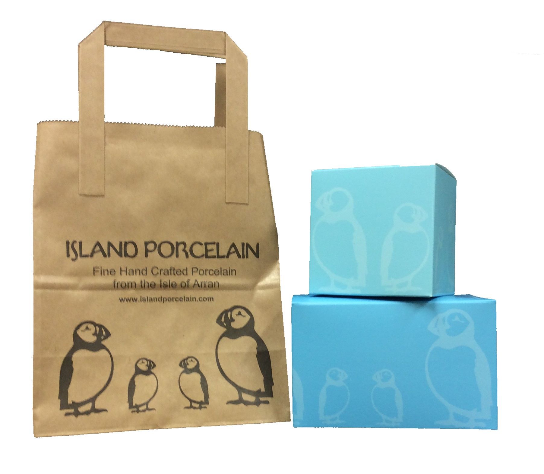 Island Porcelain Boxes, Stickers and Bags - REVEAL