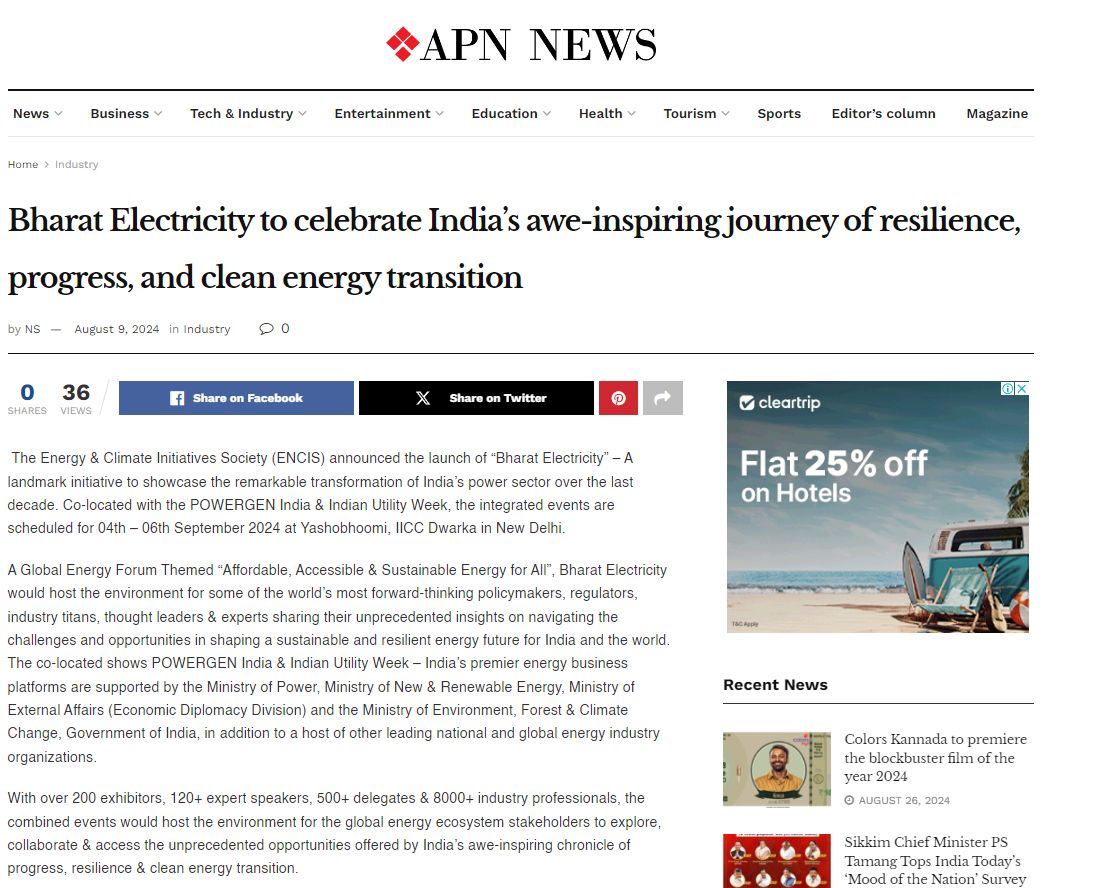 APN News | Bharat Electricity to Celebrate India's Awe-inspiring ...